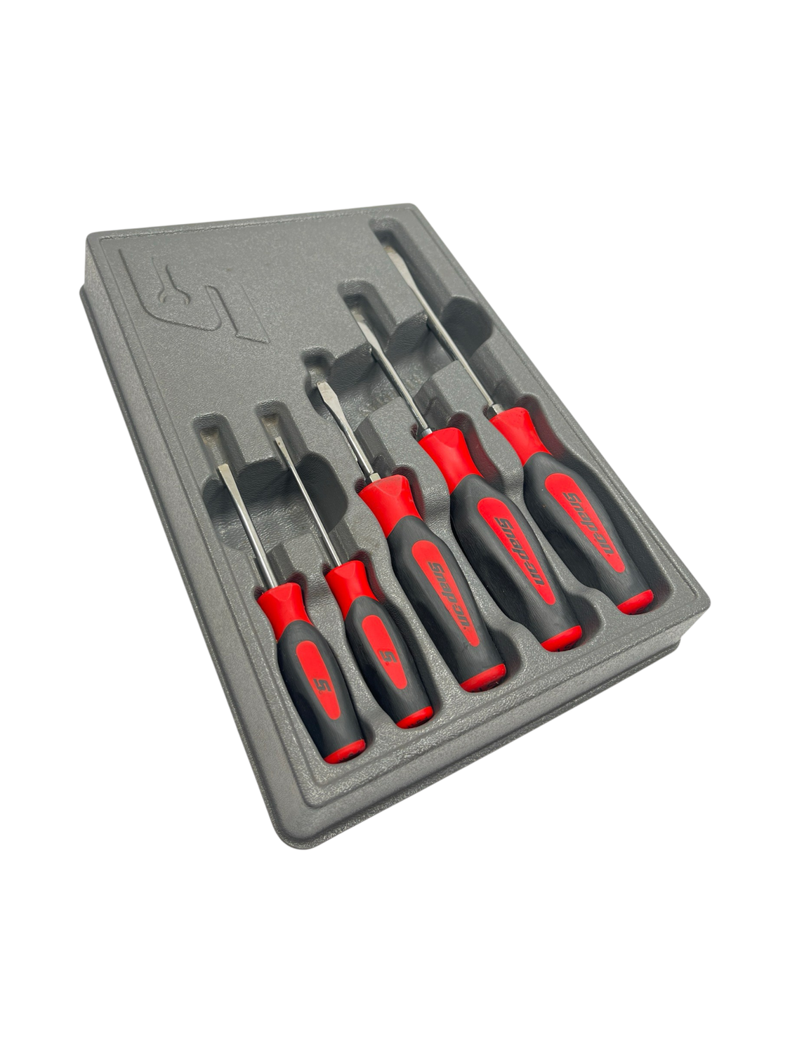 Snap On 5pc Flat Tip Instinct Soft Grip Screwdriver Set (Orange), SGDS50BR - Shop - Tool Swapper