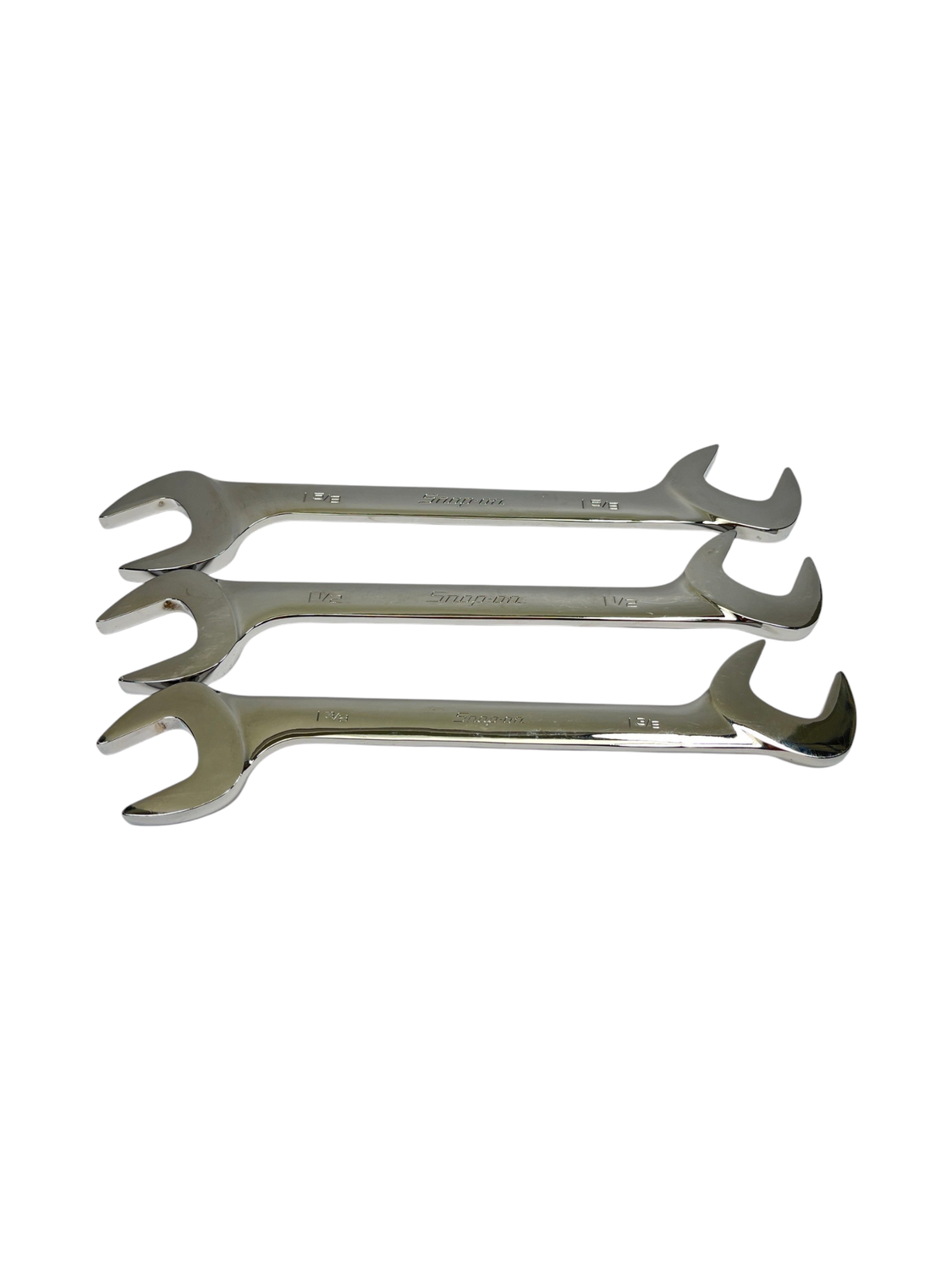 Snap On 3pc SAE Four-Way Angle Head Open-End Wrench Set, (1 3/8 - 1 5/8 ...