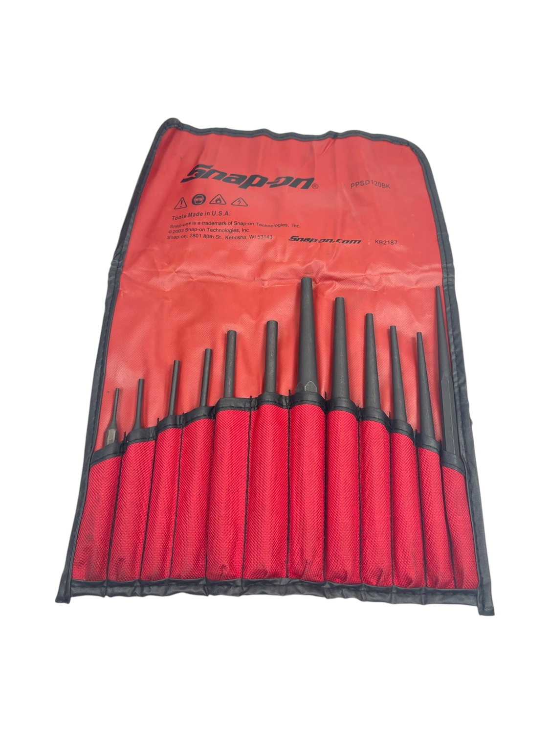 Snap On 12 pc Pin and Starter Punch Set, PPSD120BK - Shop - Tool Swapper