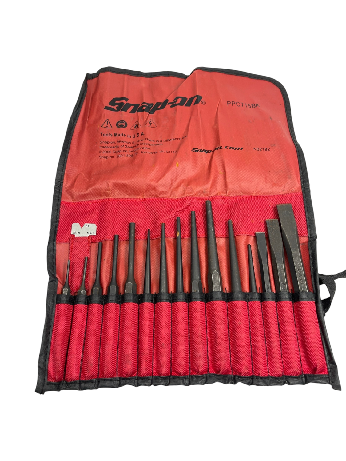 Snap On 16 Pc. Punch and Chisel Set, PPC715BK - Shop - Tool Swapper