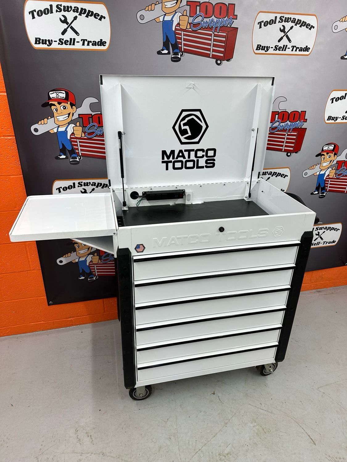 Matco 6-Drawer Roll Cart w/ Power, JSC483-WWB WITH SHIPPING - Shop - Tool Swapper