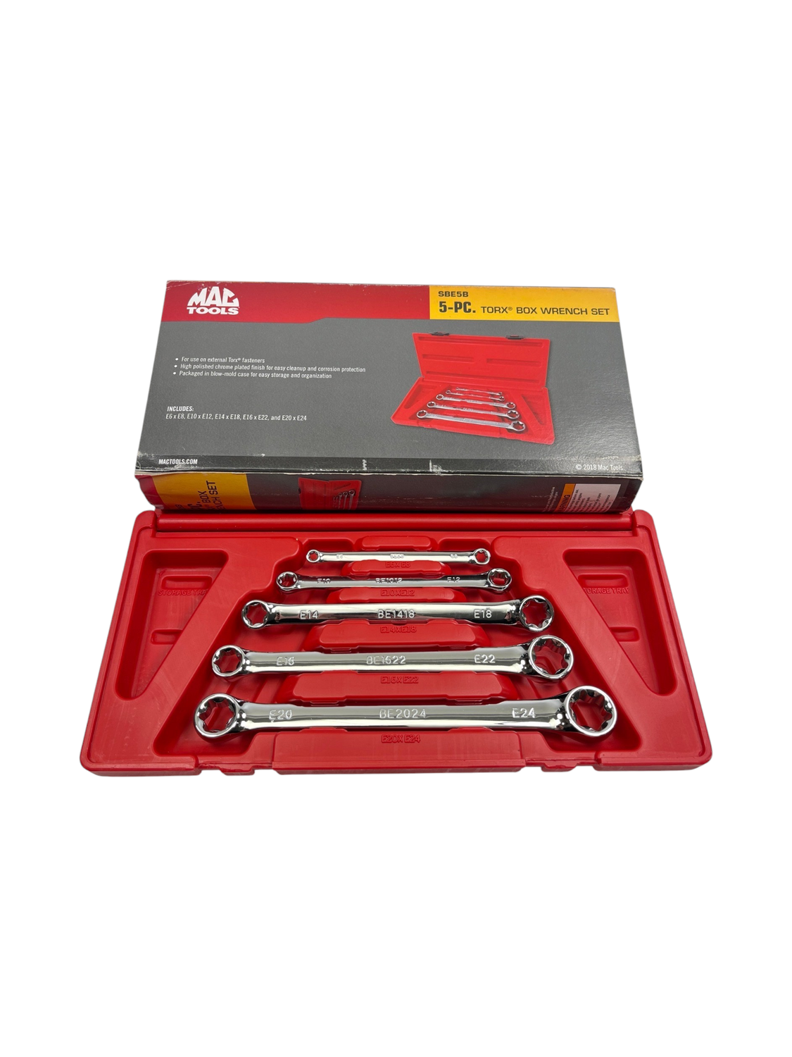 Mac Tools 5pc External Torx® Box Wrench Set, SBE5B - Shop - Tool Swapper
