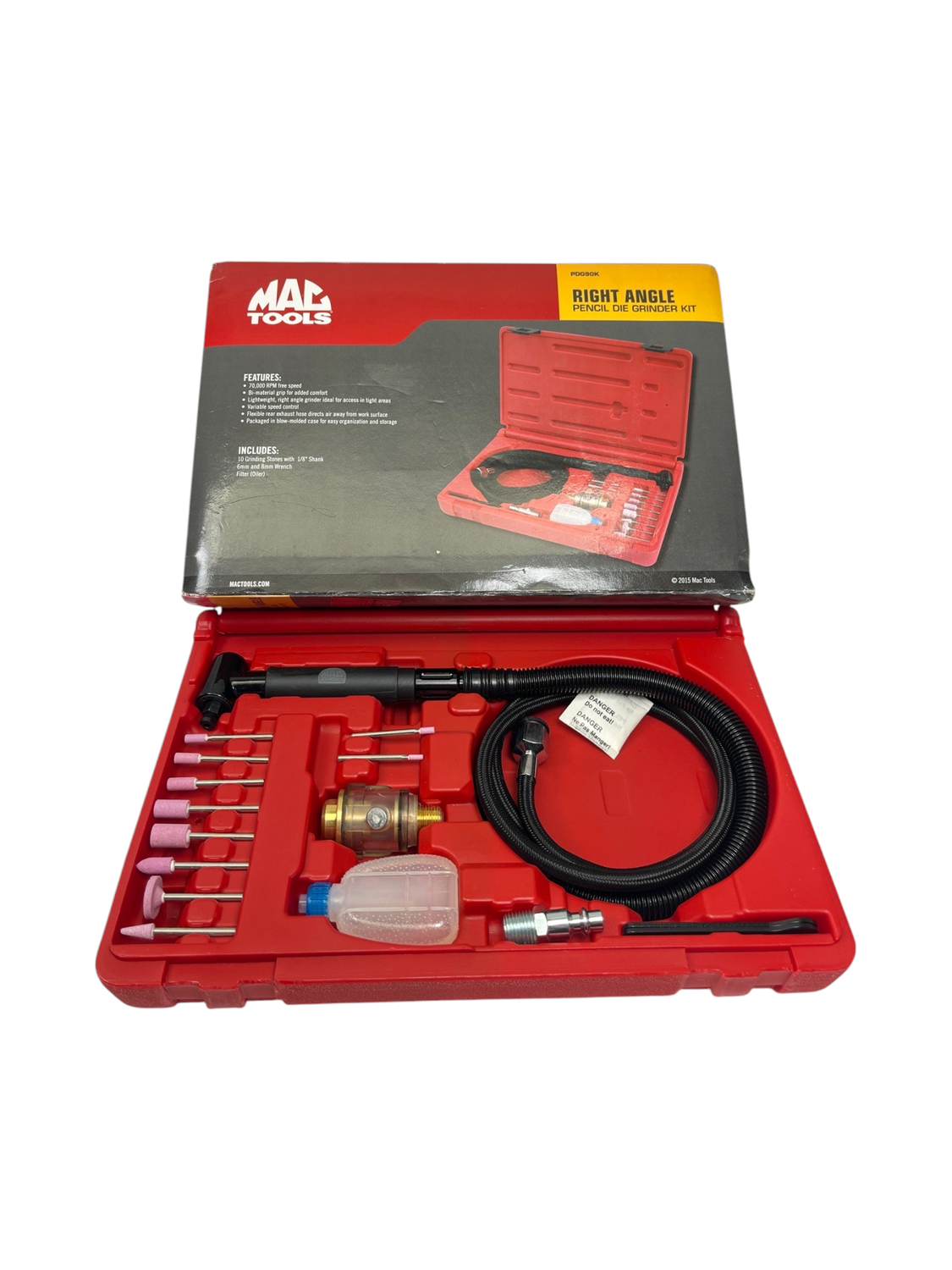Mac Tools Angle Head Pencil Die Grinder Kit, PDG90K - Shop - Tool Swapper