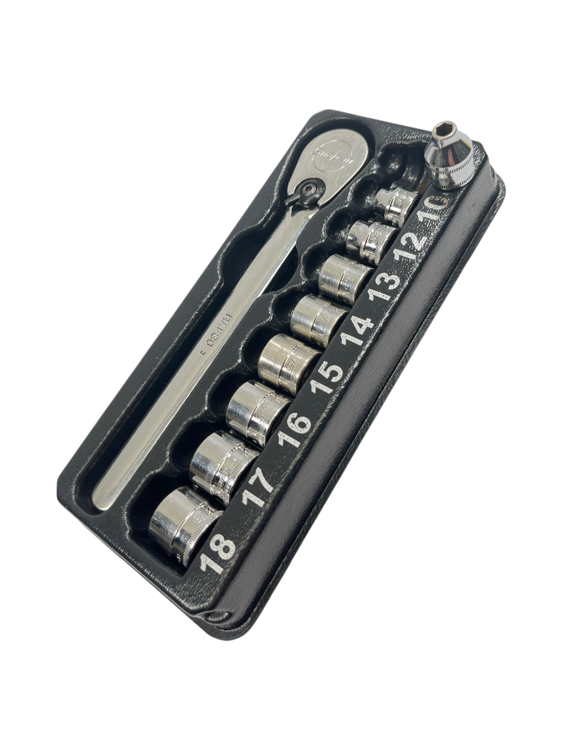 Snap On 10 pc 3/8" Drive 6-Point Metric Flank Drive® Low-Profile ...