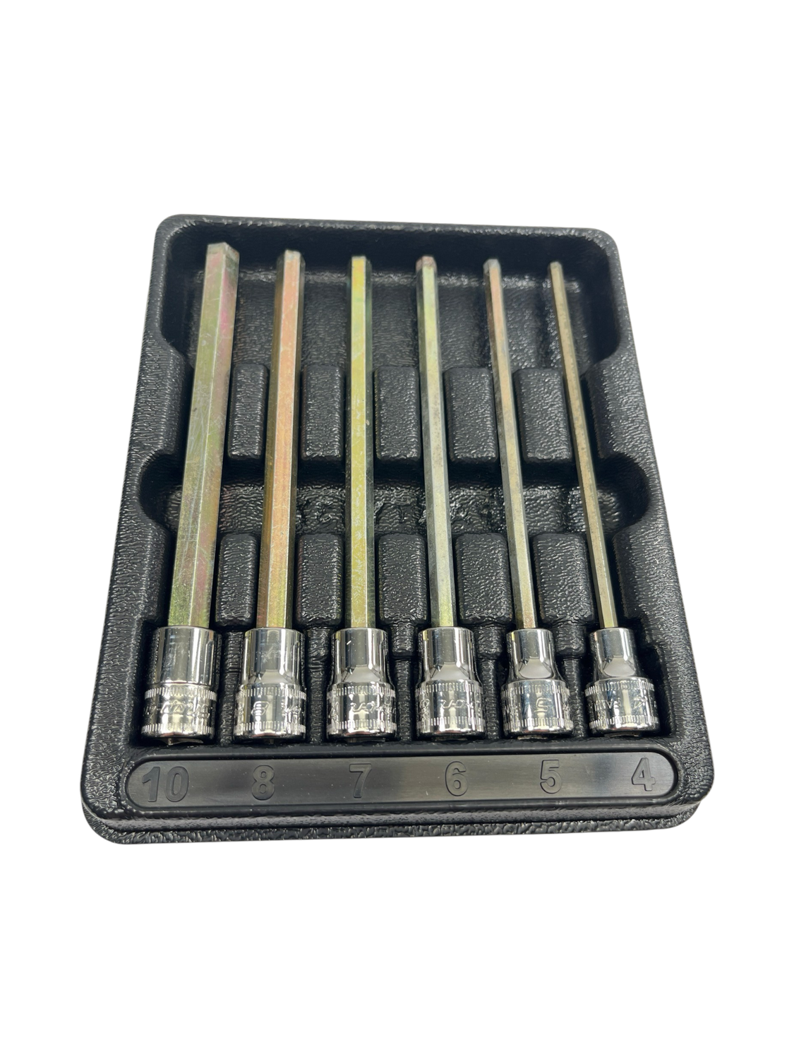 Snap On 6 pc 3/8" Drive Metric Extra-Long Hex Bit Socket Driver Set ...