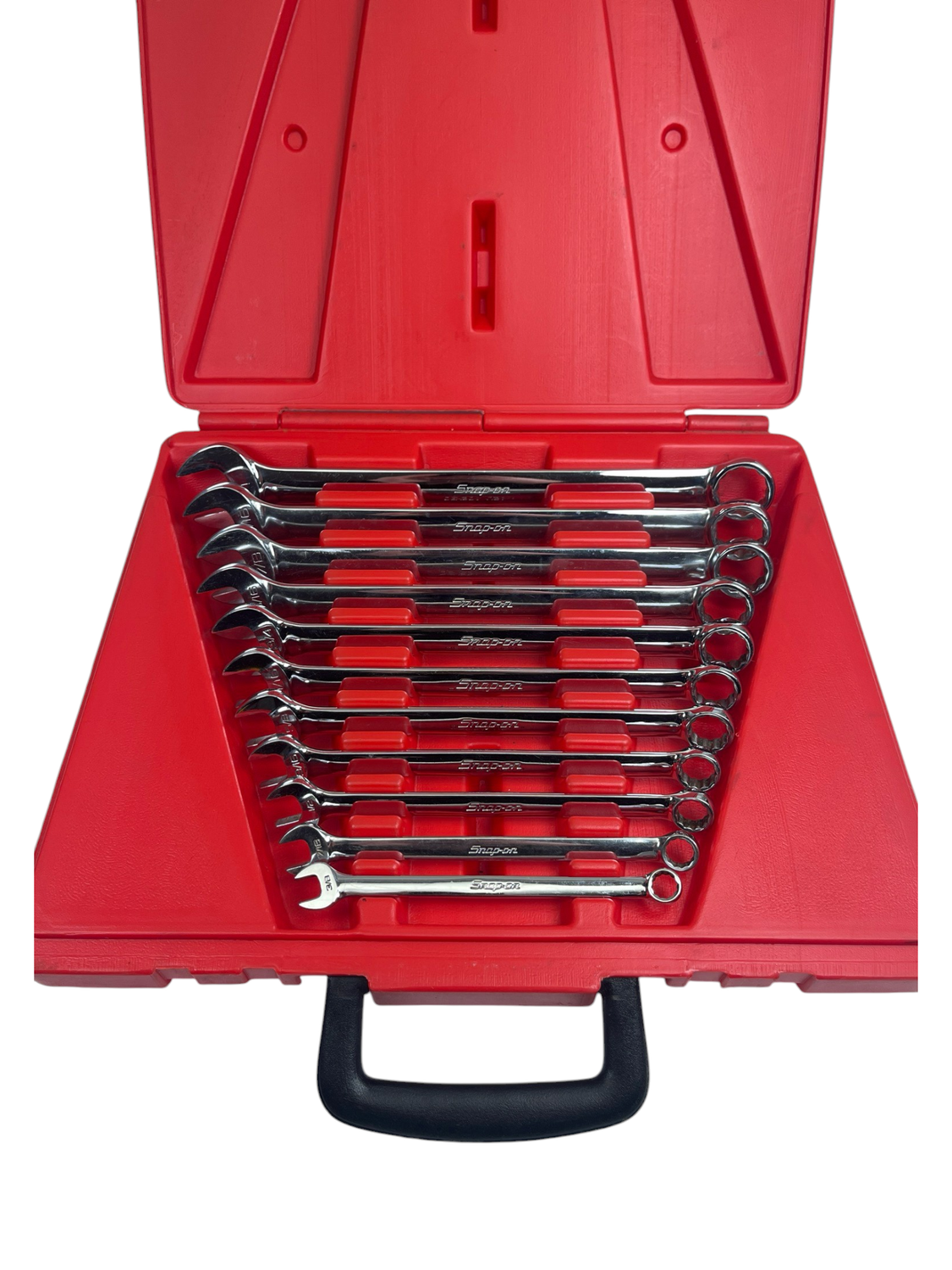 Snap On 11 Pc. 12-Point SAE Flank Drive Combination Wrench Set (3/8–1") OEX711B - Shop - Tool ...