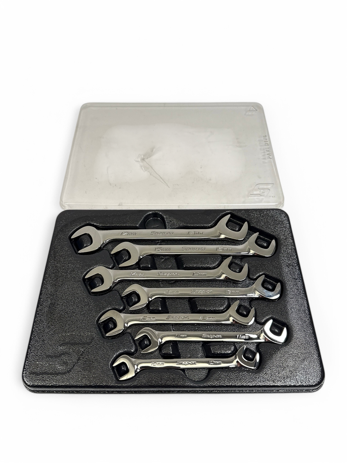 Snap On 7 Pc. Four-Way Angle Open-End Wrench Set(10-15mm and 17mm ...