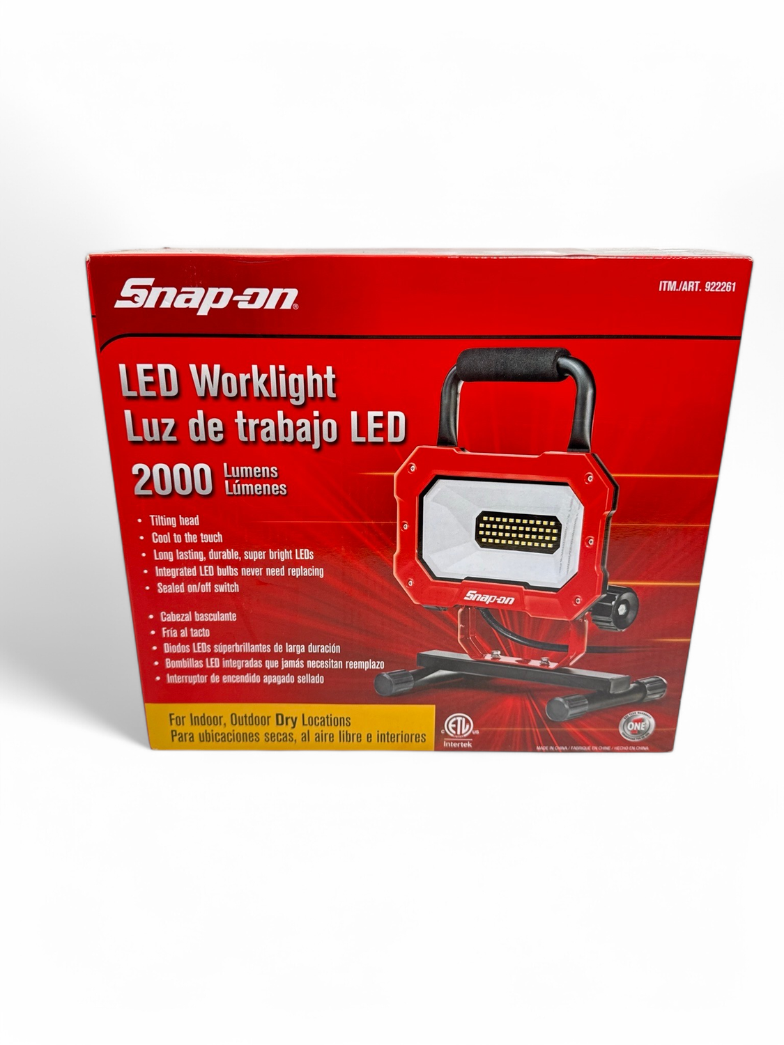 Snap On 2000 Lumen Work Light, 922261 - Shop - Tool Swapper