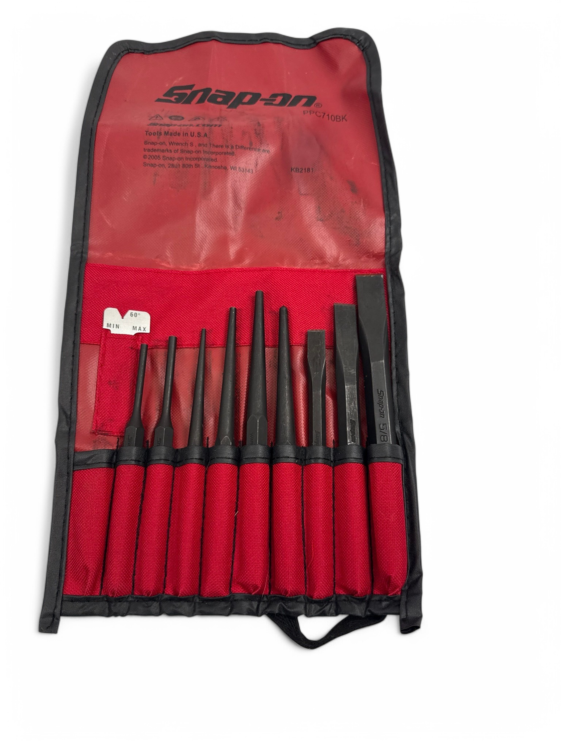 Snap On 11 Pc. Punch & Chisel Set, PPC710BK - Shop - Tool Swapper