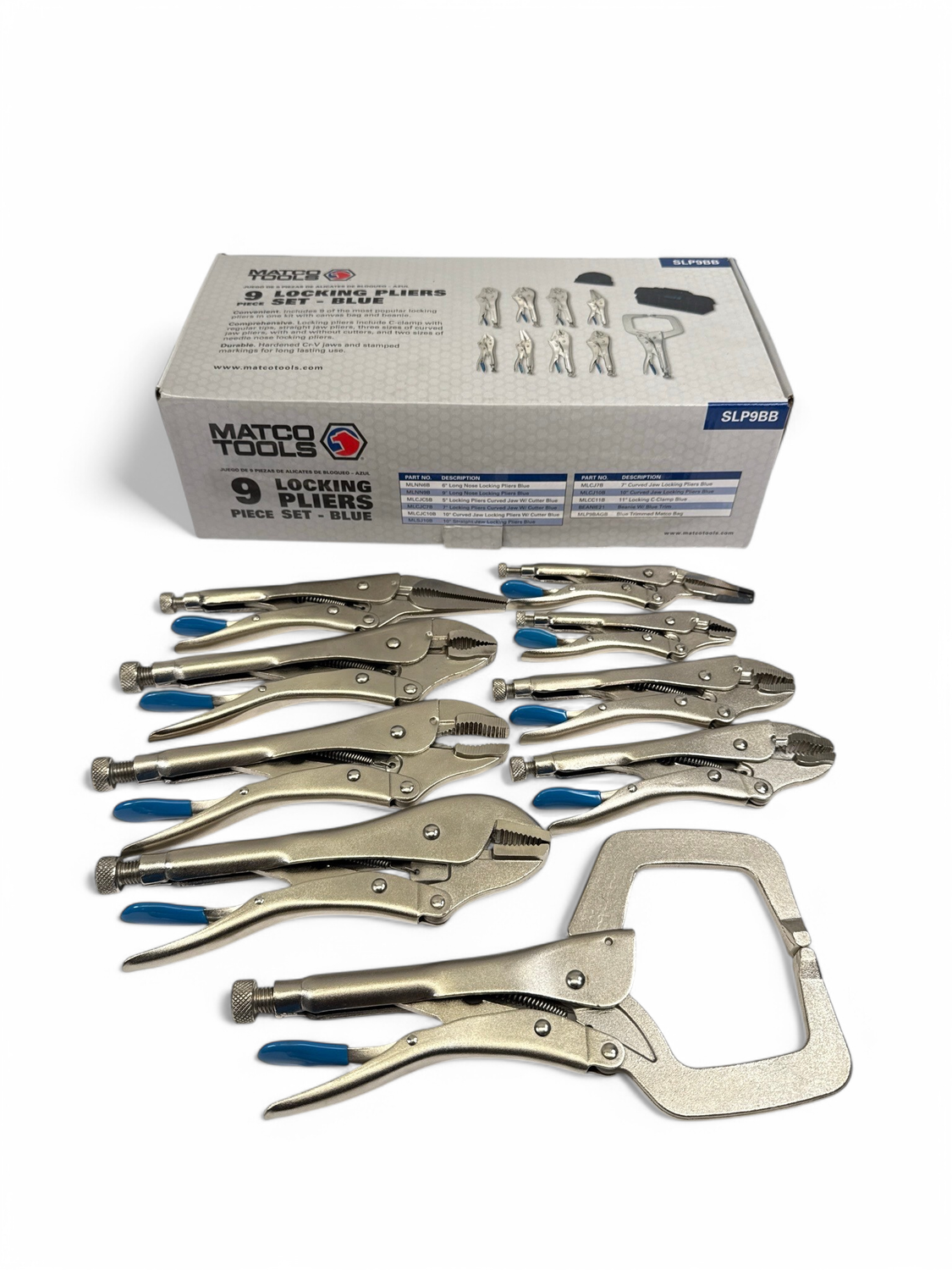 Matco 9pc Locking Plier Set, SLP9BB - Shop - Tool Swapper