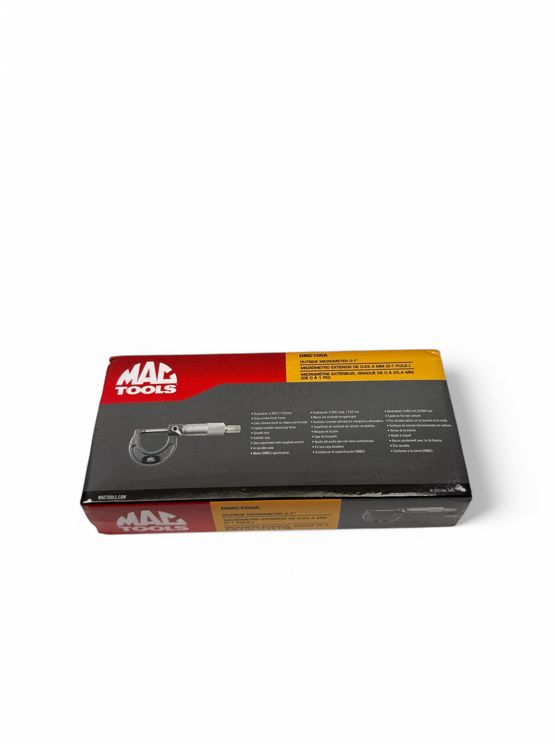 Mac Tools Outside Micrometer,(0-1”), DMC100A - Shop - Tool Swapper