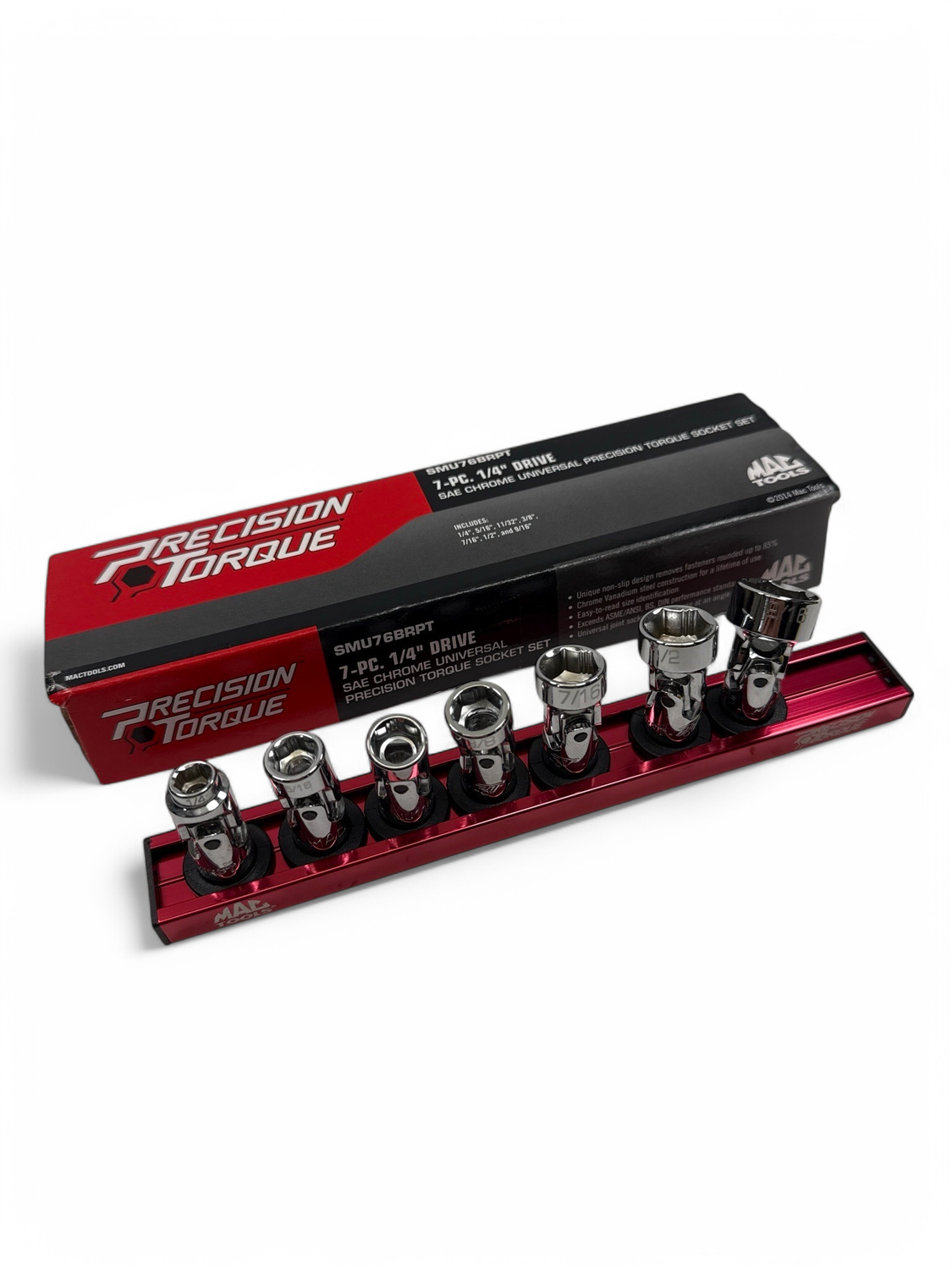 Mac Tools 7pc 1/4" Drive SAE Universal Socket Set - 6-PT, SMU76BRPT - Shop - Tool Swapper