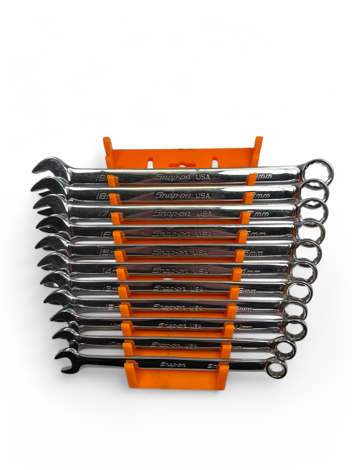 Snap On 10 Pc. 12-Point Metric Flank Drive Plus Combination Wrench Set (10–19 mm) SOEXM710 ...