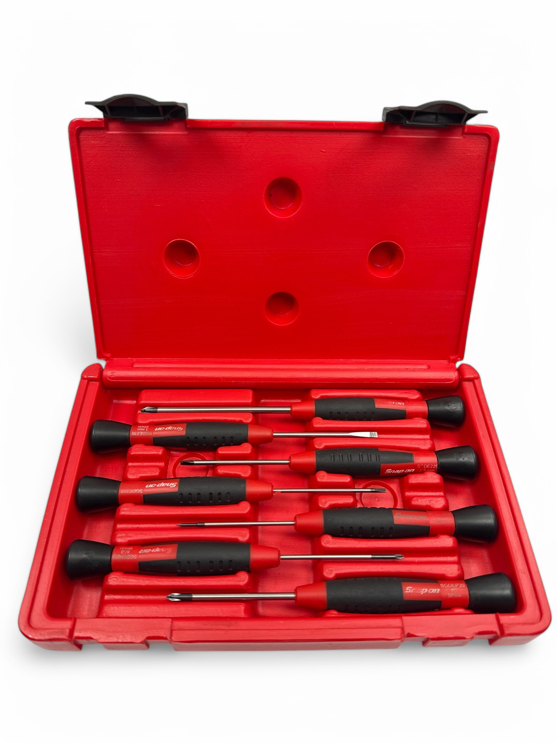 Snap On 7pc Phillips/flat Tip Electronic Mini Screwdriver Set ...