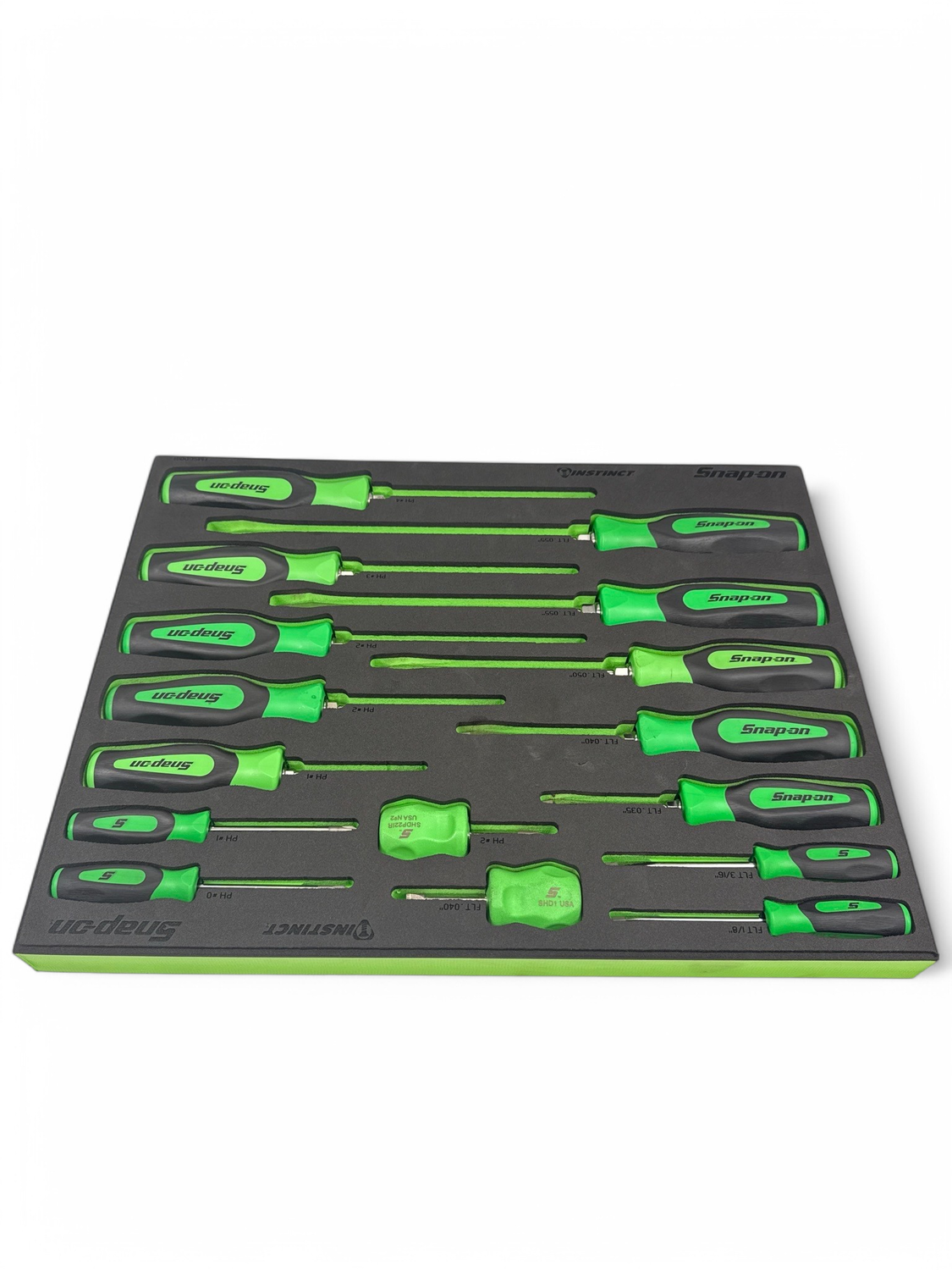 Snap On 16 pc Instinct® Soft Grip Combination Screwdriver Foam Set ...