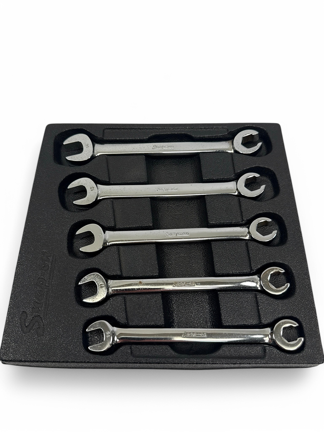 Snap On 5 Pc. 6-Point Metric Open-End/ Flare Nut Wrench Set (10-14 mm ...