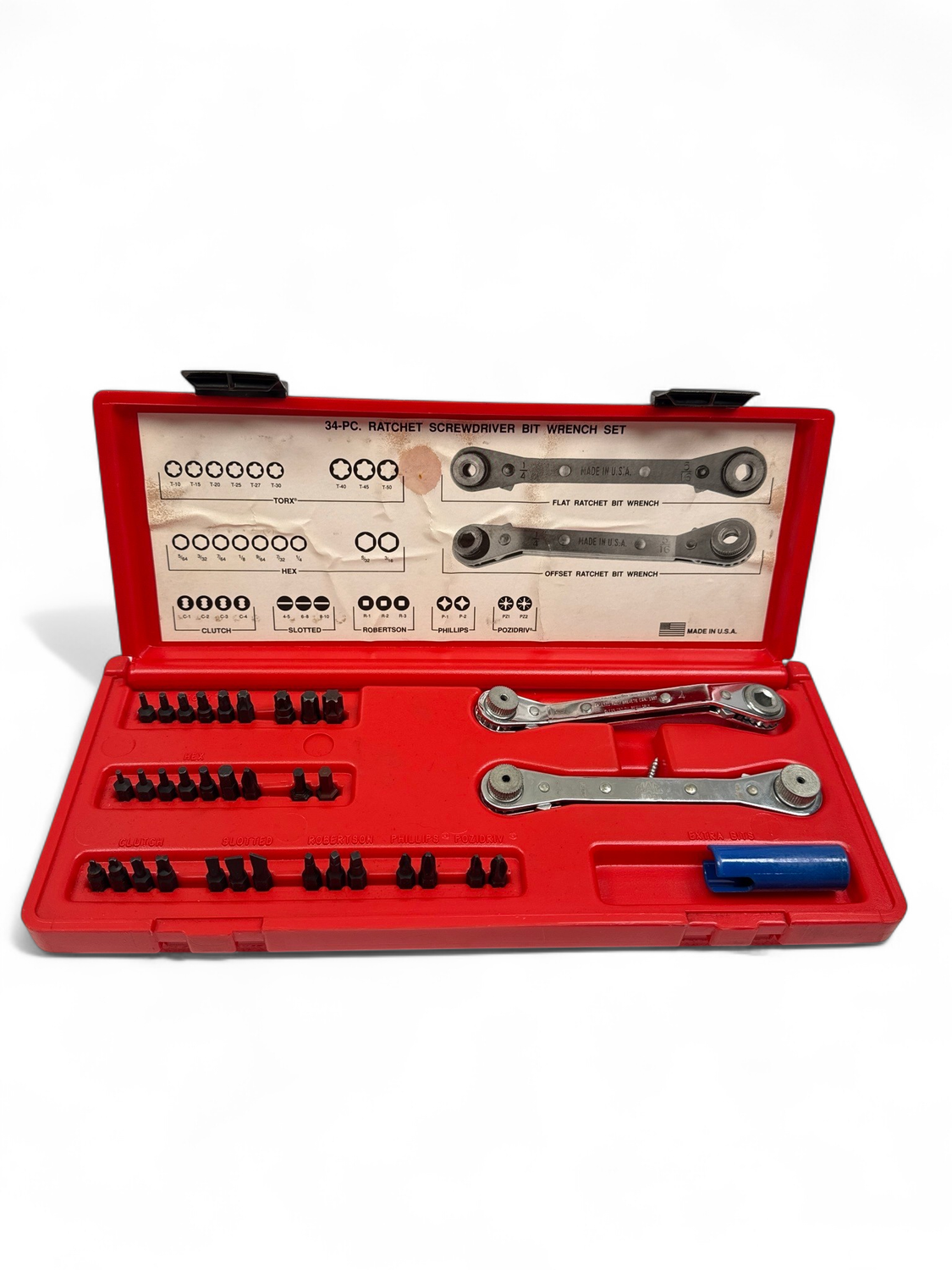 Mac Tools 34pc Ratcheting Screwdriver Bit Wrench Set, BWS34 - Shop ...