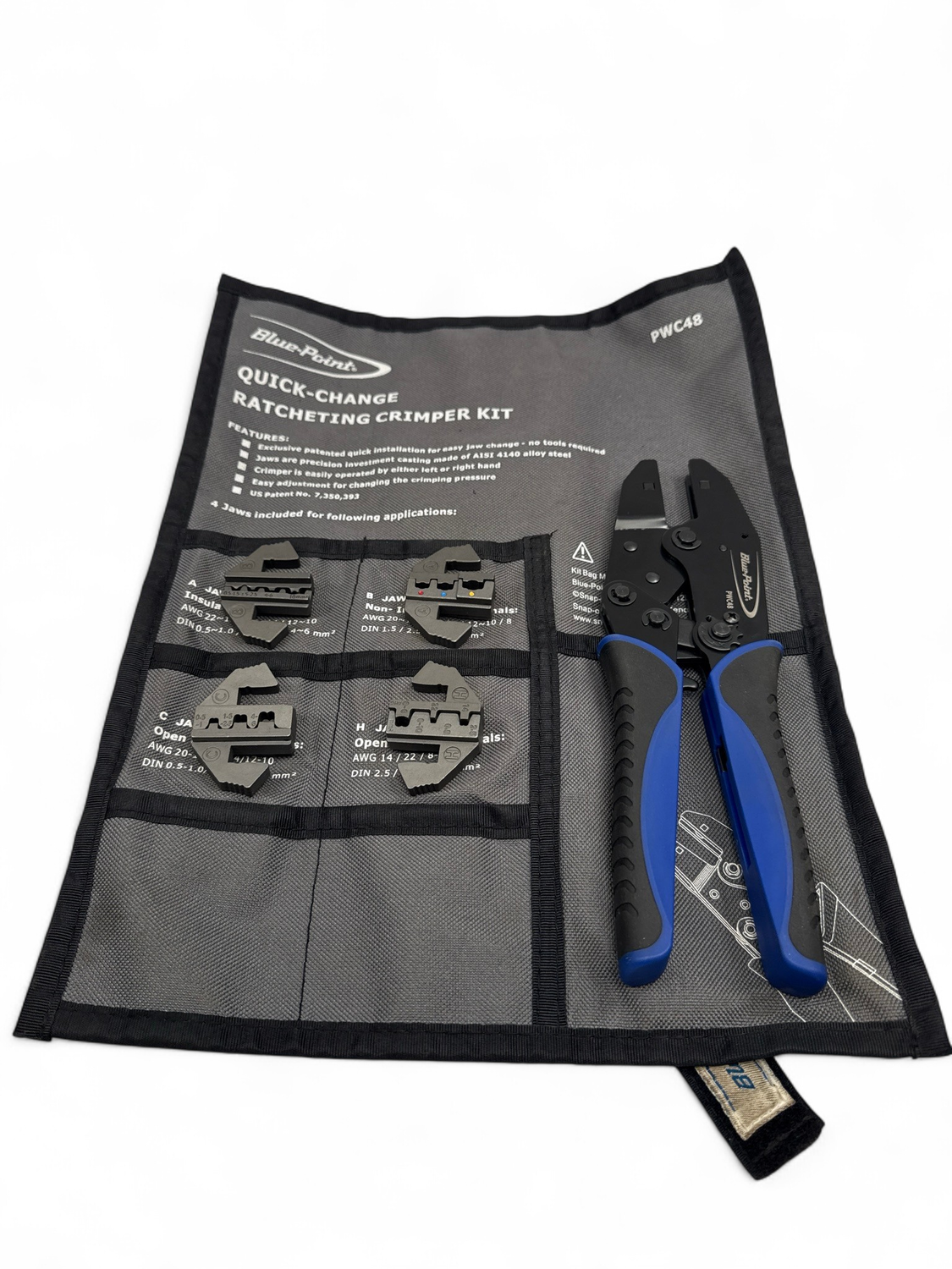 Blue Point Quick-Change Ratcheting Crimper Kit, PWC48 - Shop - Tool Swapper