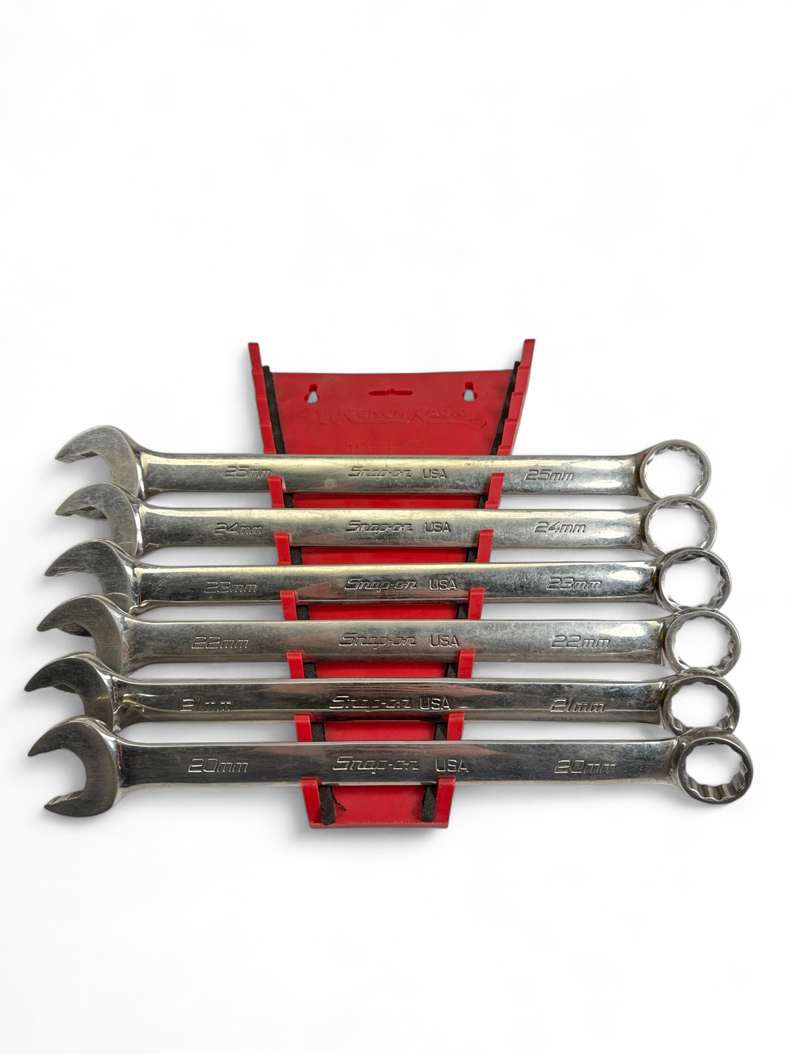 Snap On 5 pc 12-Point Metric Flank Drive Plus Combination Wrench Set ...