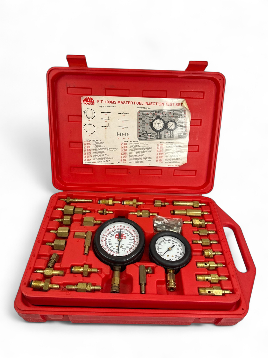Mac Tools Master Fuel Injection Test Set, FIT1100MS - Shop - Tool Swapper