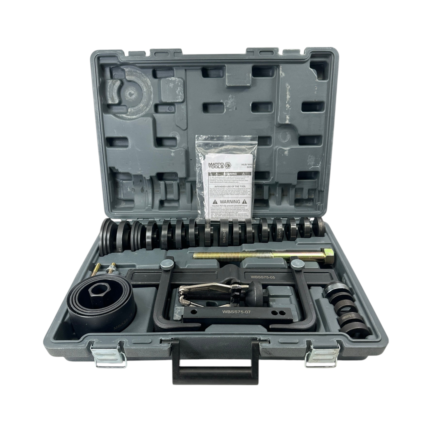 Matco Hub/Wheel Bearing Service Set, WBSS75 - Shop - Tool Swapper
