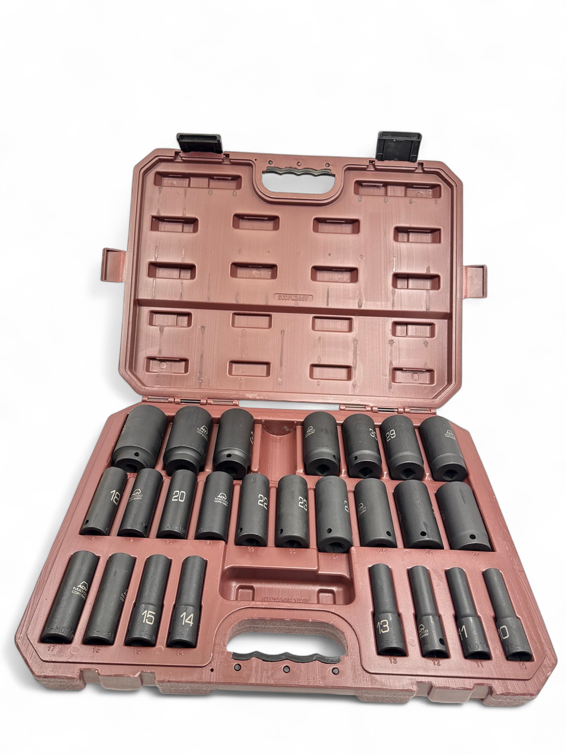 Matco 26 Pc 1/2" Drive Metric 6 Point ADV Deep Impact Socket Set ...