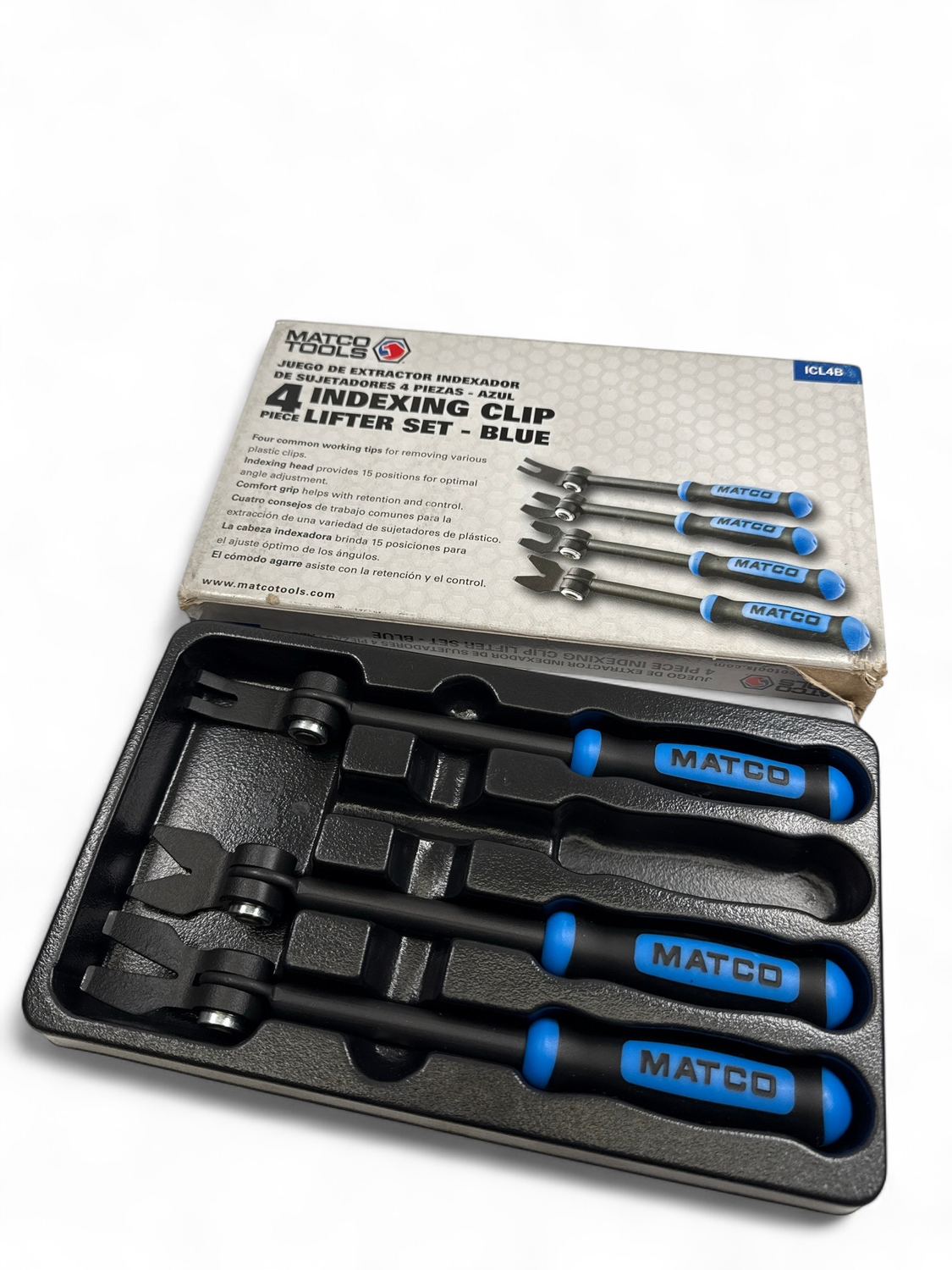 Matco 4 Piece Indexing Clip Lifter Set (Green), ICL4G1/ICL4G2/ICL4G3 ...