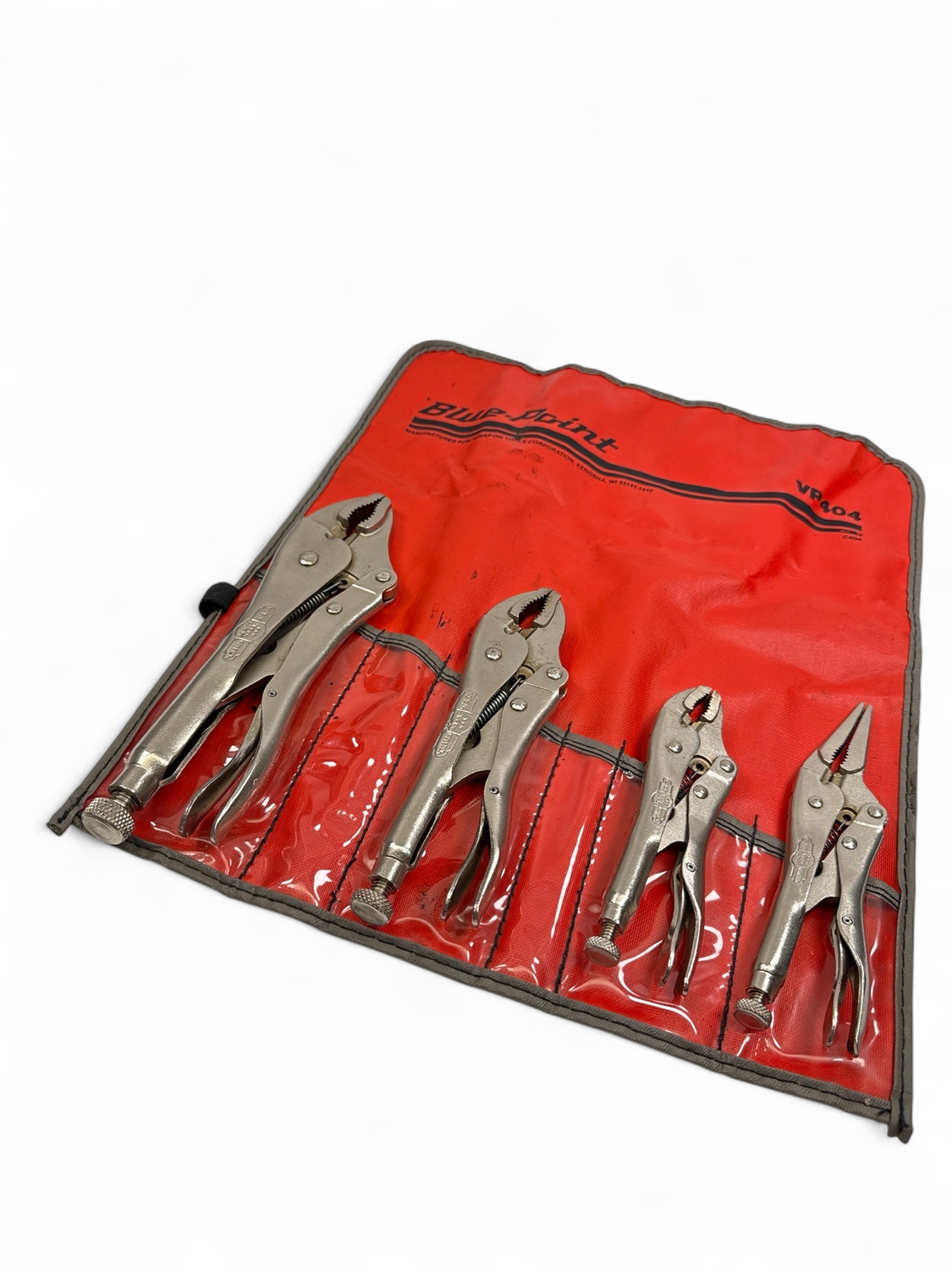 Blue Point Vise Grip USA 4 Pc Locking Plier Set, VP404 - Shop - Tool ...