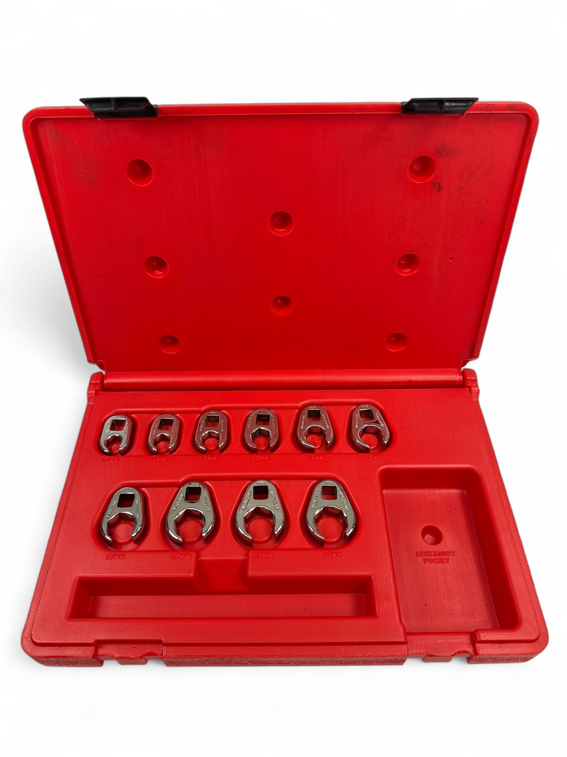 Matco Tools 10 Pc. 3/8” Drive Metric Flarenut Crowfoot Wrench Set ...