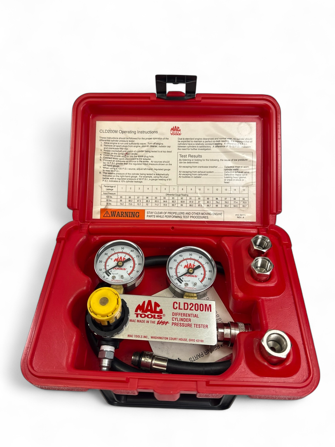 Mac Tools Differential Cylinder Pressure Tester, CLD200M-6 - Shop ...
