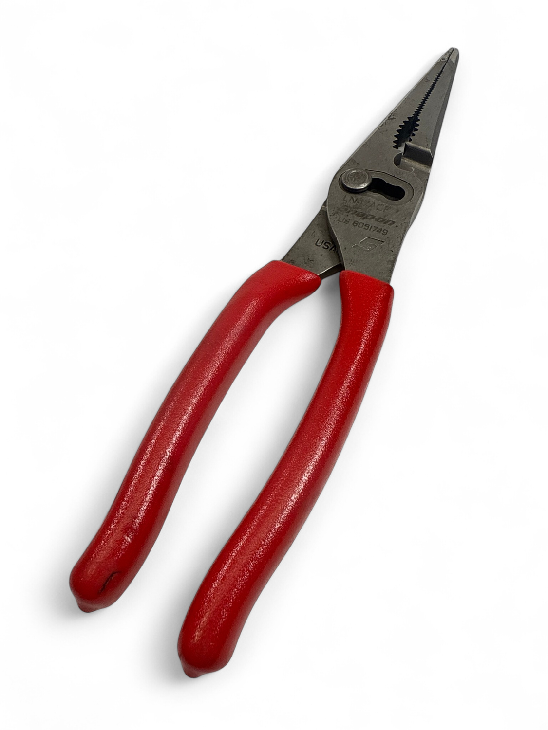 Snap On 9" Talon Grip Long-Nose Slip-Joint Pliers (Red), LN47ACF - Shop ...