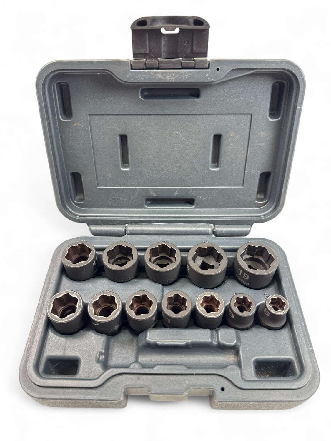 Matco Tools 10 Piece 3/8” Drive Hex Grip Impact SAE Socket Set, HG10S ...
