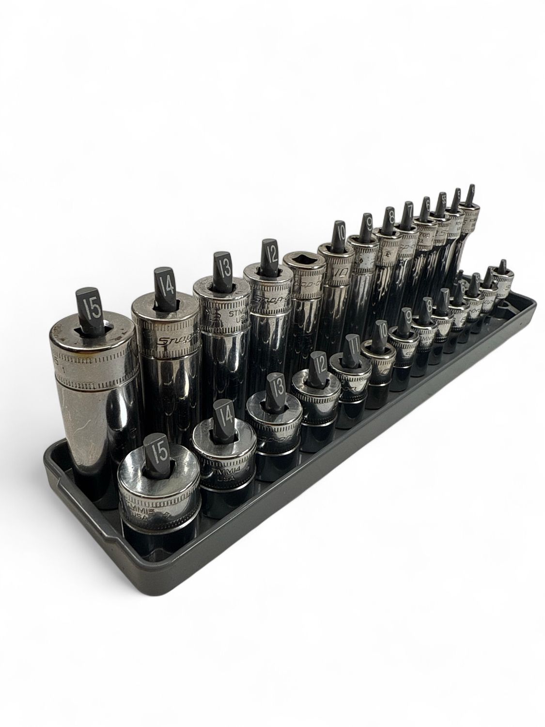 Snap On 26pc Deep And Shallow 1 4” Drive Socket Set 4 15mm Shop Tool Swapper