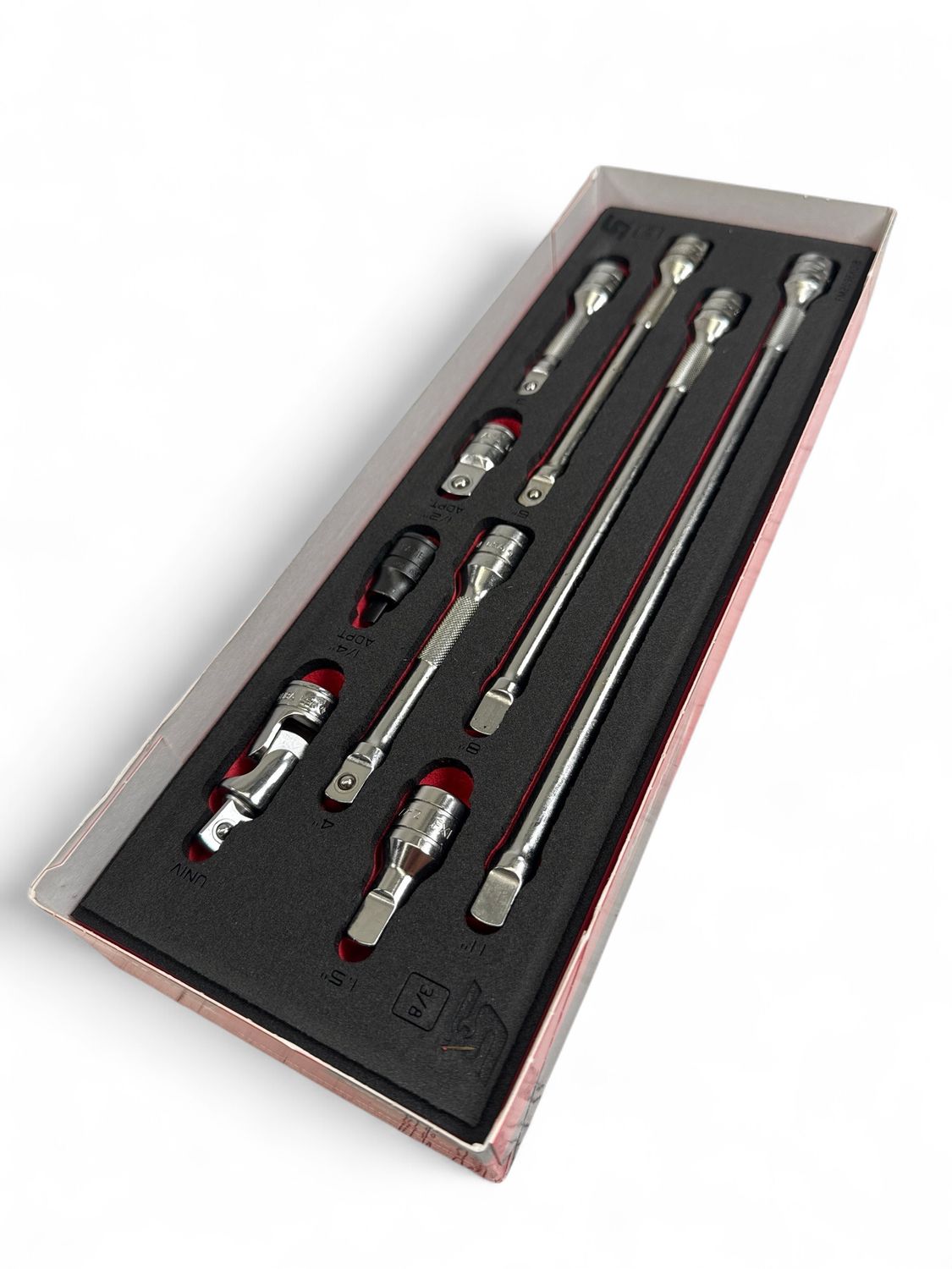 Snap On 9 Pc. 3/8" Drive Extension and Adaptor Foam Set, 209AFXAFR ...