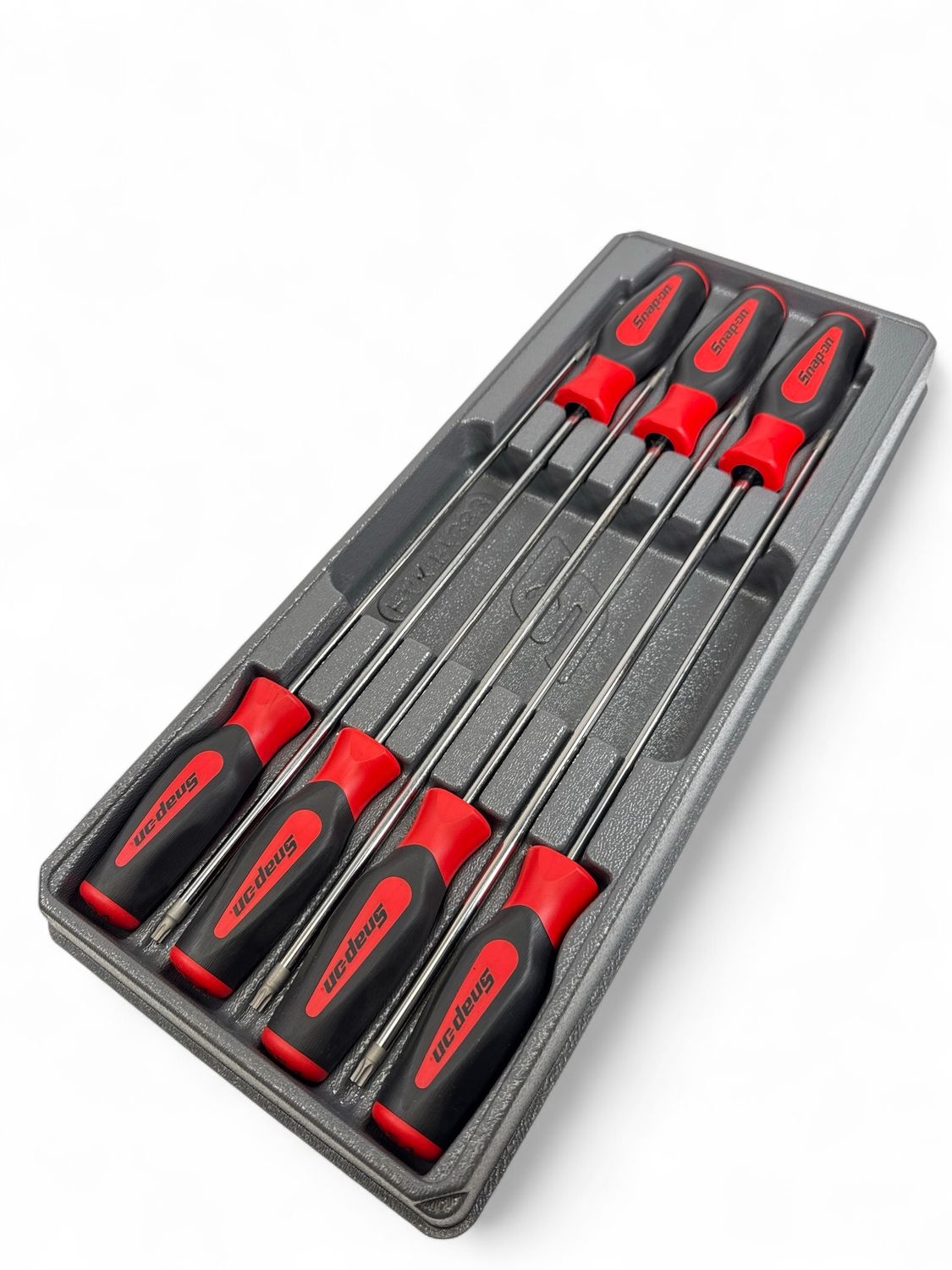 Snap On 7 pc TORX® Instinct® Soft Grip Long Screwdriver Set (Orange ...