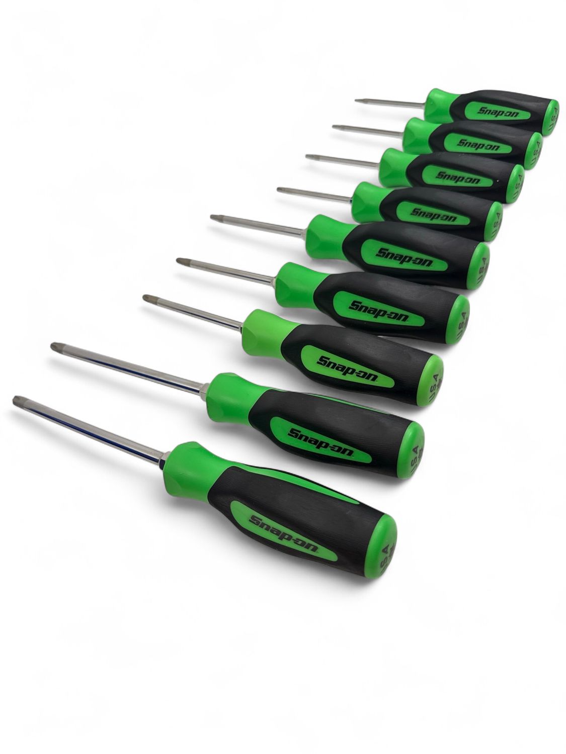 Snap On 9 pc TORX Instinct Soft Grip Screwdriver Set (Green), SGDTX90BG ...