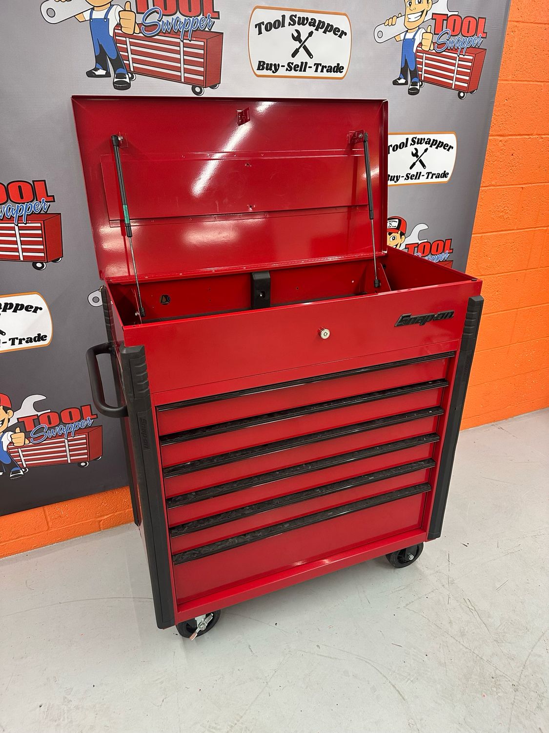 Snap On 40" Six-Drawer Roll Cart w/ Built In Power, KRSC46HBCR - Shop ...