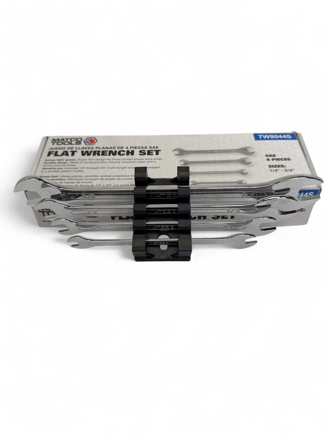 Matco 4 Pc SAE Flat Wrench Set, (1/4”-3/4”), TW8044S - Shop - Tool Swapper