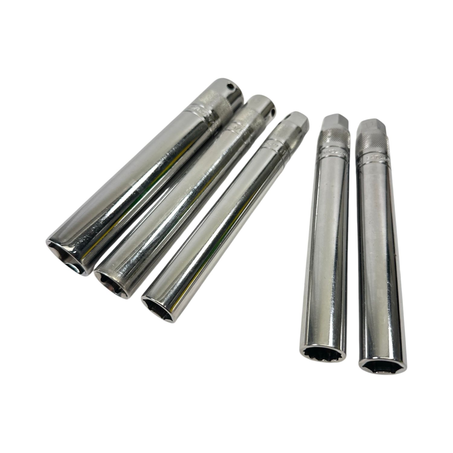 Snap On 5pc 3/8" Drive SAE & Metric Flank Drive® Deep Spark Plug Socket ...