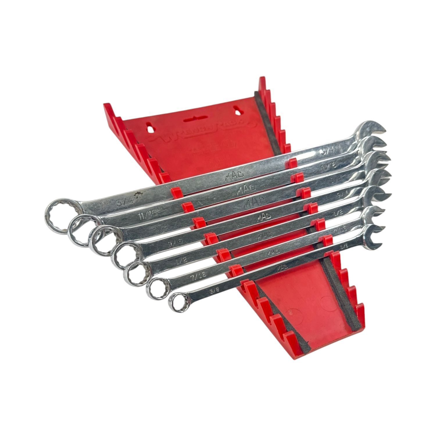 MAC Tools 7PC. SAE Long Knuckle Saver Combination Wrench Set - 12-PT ...