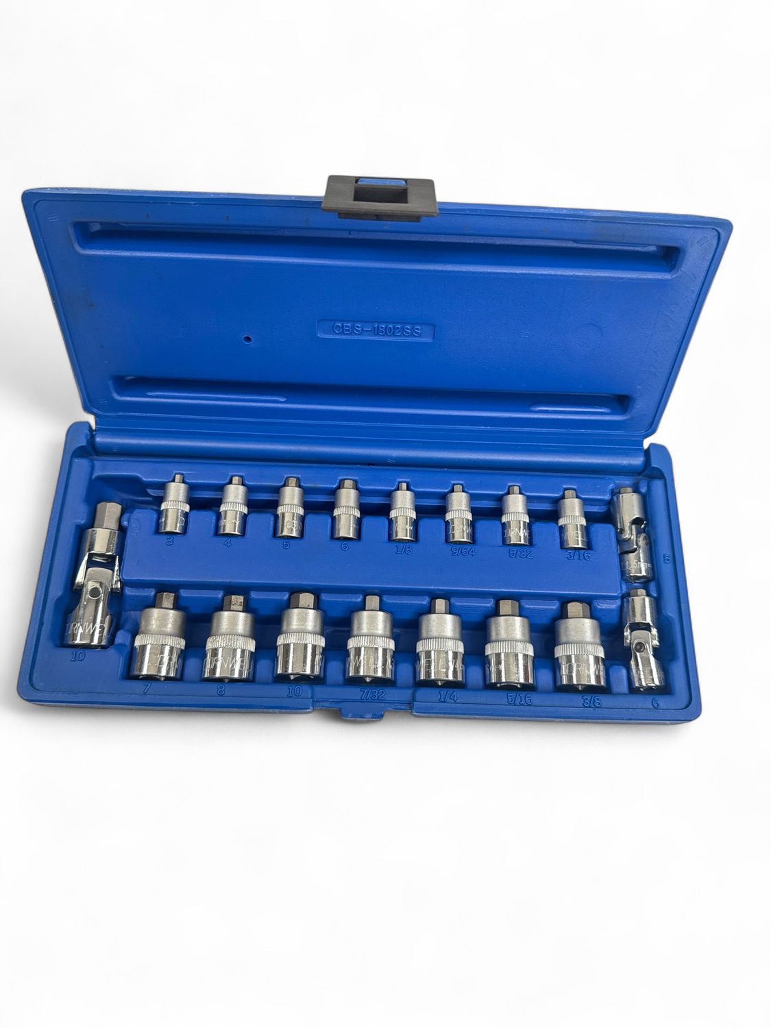 Cornwell 18 Piece 1/4" & 3/8" Drive Universal SAE & Metric Stubby Hex ...