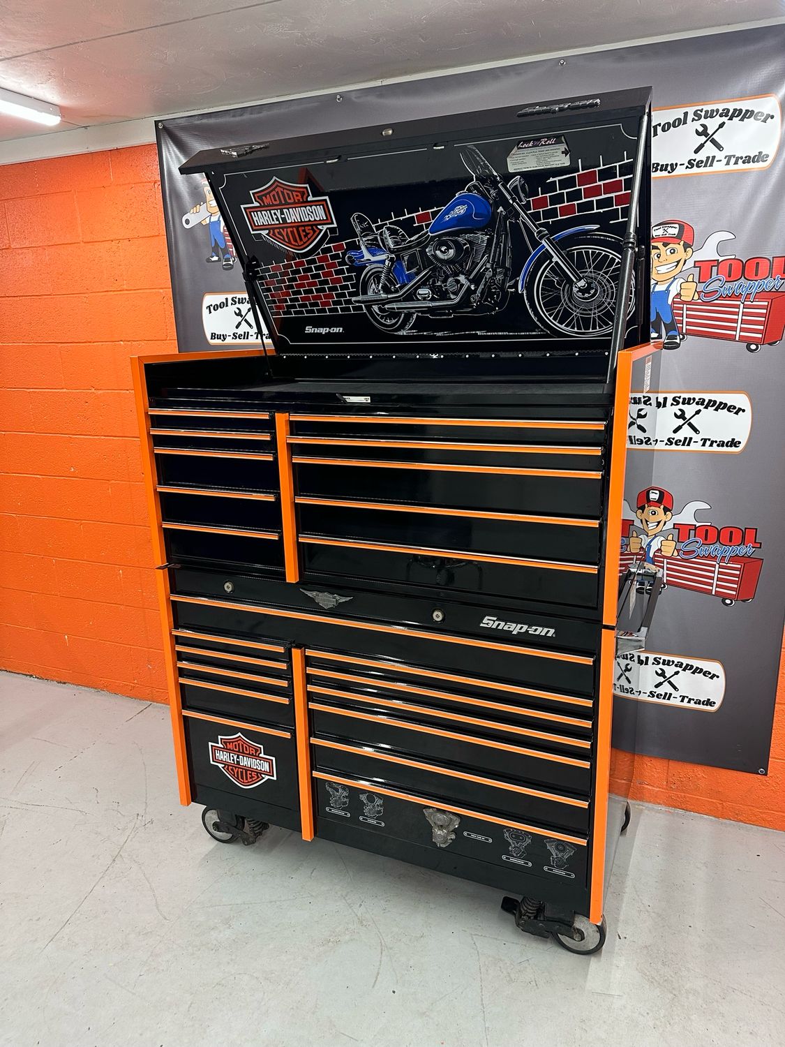 Snap On Harley Davidson Special Edition Master Series Tool Box W/ Top ...
