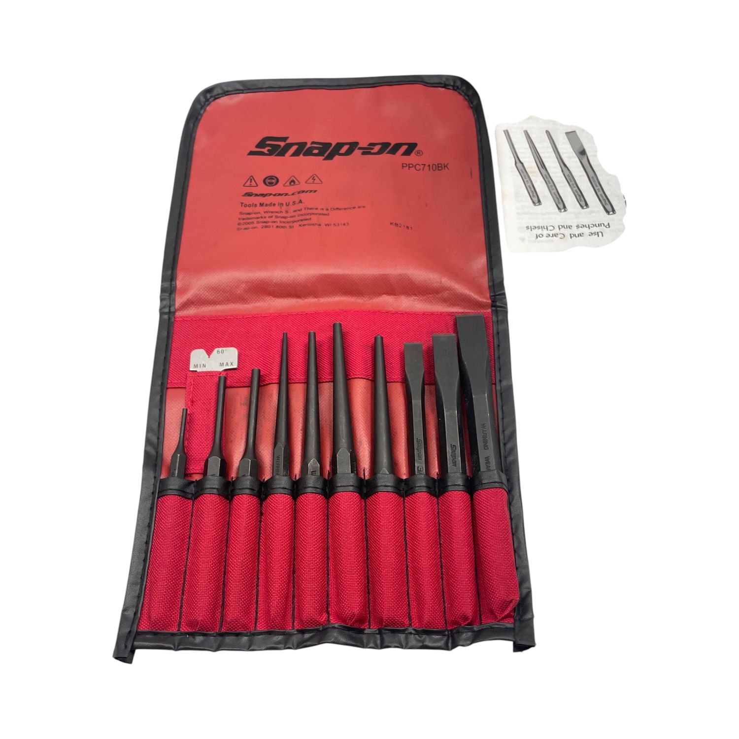 New Snap On 11pc Punch & Chisel Set, PPC710BK - Shop - Tool Swapper
