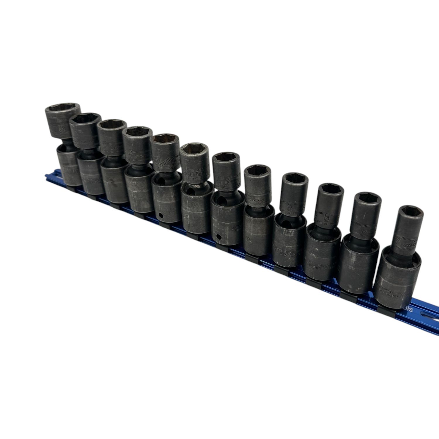 Snap On 12 pc 1/2" Drive 6-Point Metric Flank Drive® Shallow Impact ...