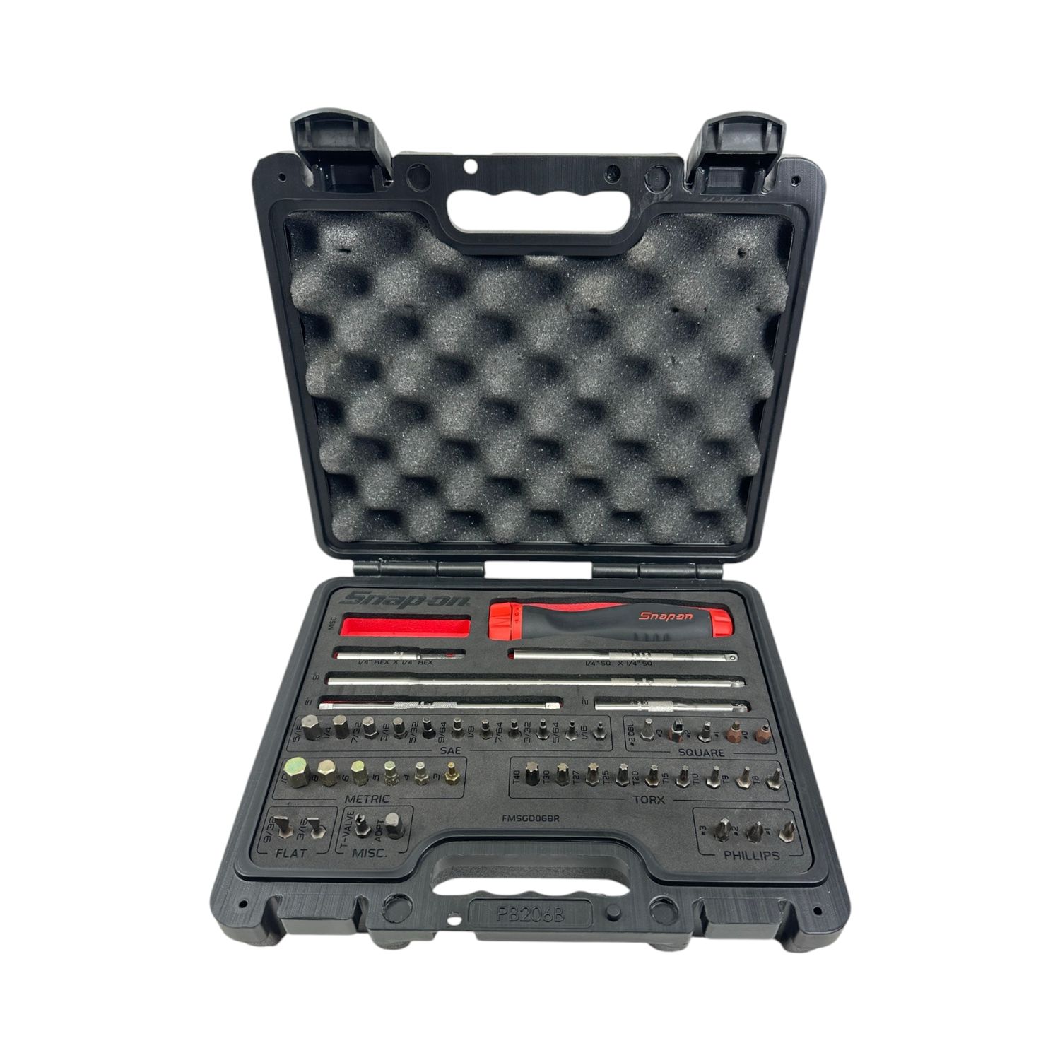 Snap On pc Master Ratchet Screwdriver Bit Set in Foam Case (Power Blue ...