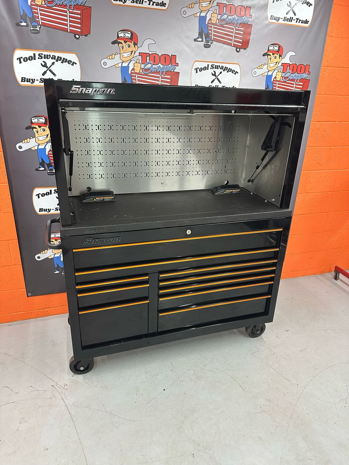 Snap On 55in Double Bay W/ Hutch & Power Stainless Top, KRA2422POT ...