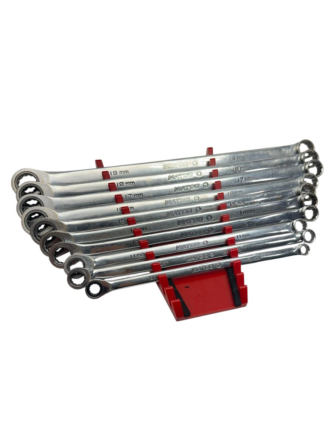 Matco 10pc Double Box End Offset Ratchet Wrench Set, (8,10,11-19 MM ...