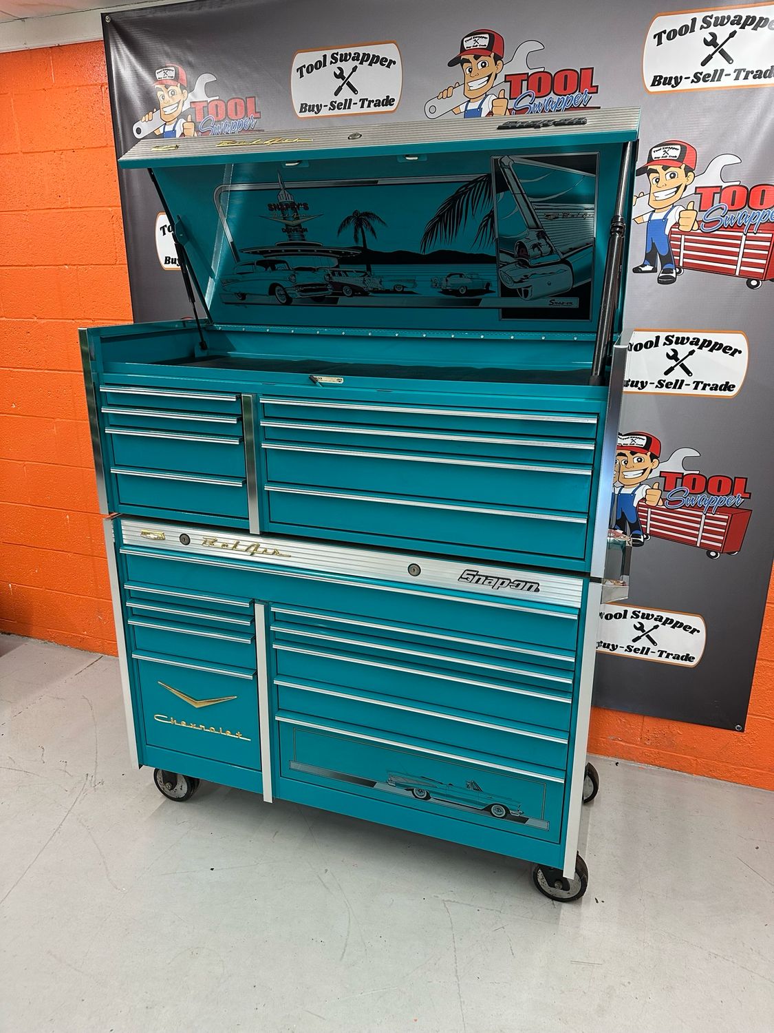 Snap On Bel Air Special Edition Master Series Tool Box W/ Top Box ...