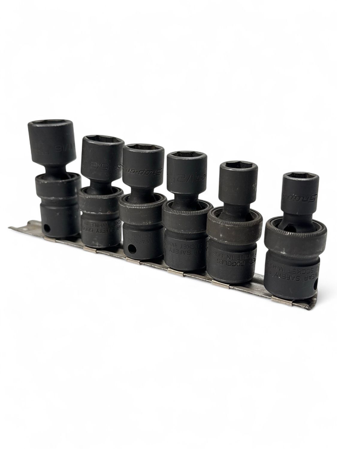 Snap On 3/8” Drive SAE Flank Drive Shallow Swivel Impact Socket Set (3/ ...