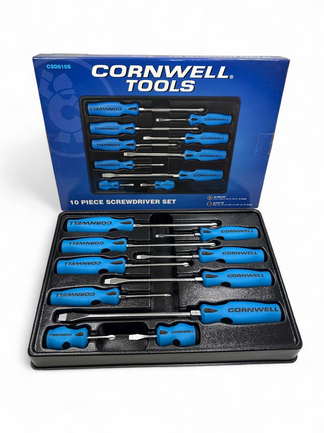 Cornwell 10pc Screwdriver Set; Blue, CSD810S - Shop - Tool Swapper